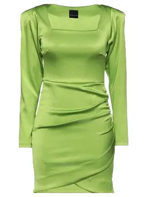 MARC ELLIS Mini Satin Dress - Green