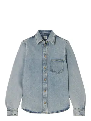 TOTEME Organic Denim Shirt - Blue