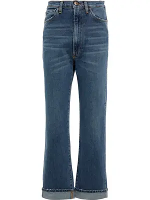 3x1 Claudia High-rise Straight Jeans - Blue