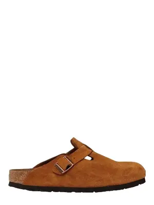 BIRKENSTOCK Birkenstock Boston Leather Mules Brown