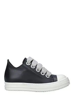 Rick Owens Classic Toe-cap Low-top Trainers - Blk/white