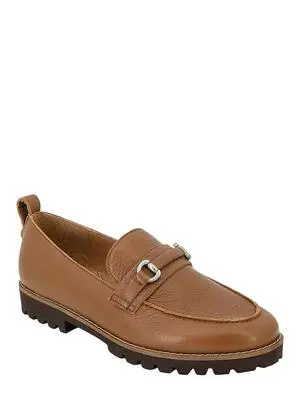 KENNETH COLE Eugene Lug Bit Loafers - Cognac