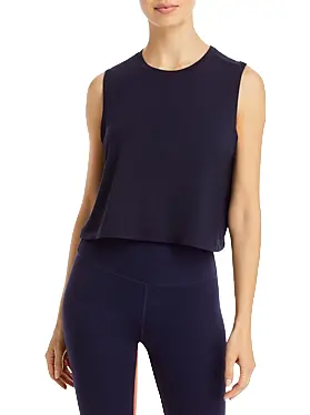 Splits59 Splits59 Sienna Cropped Tank Top Indigo