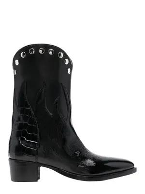VIVIENNE WESTWOOD Vivienne Westwood Cuban Flame 50mm Boots