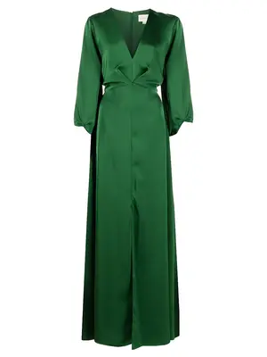 Sachin & Babi Jenny Balloon-sleeve Gown - Green