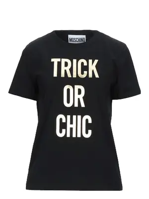 Moschino Printed Cotton T-shirt - Black