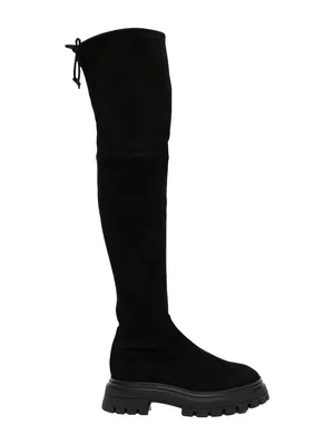 STUART WEITZMAN Tie-fastened Thigh High Boots - Black