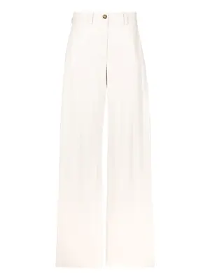 MSGM High-waisted Straight-leg Trousers - Neutrals
