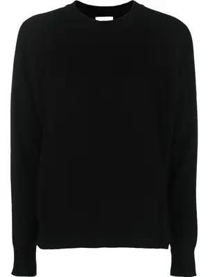 BARRIE Crew-neck Cashmere Jumper - Black