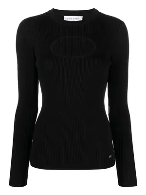 SONIA RYKIEL PARIS Sonia Rykiel Cut-Out Long-Sleeve Top