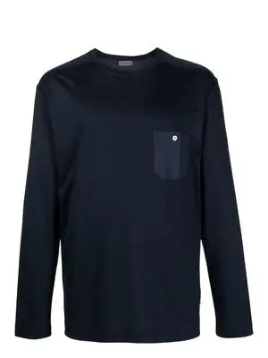 Zimmerli Modern Lounge Long-sleeve T-shirt - Blue