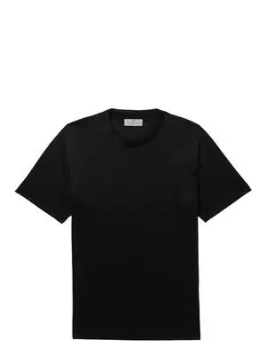 Canali Cotton-jersey T-shirt - Black