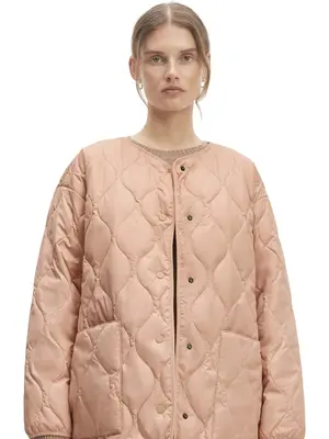 Everlane Quilted Liner Blush Pink