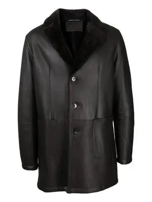 DESA 1972 Single-Breasted Leather Coat