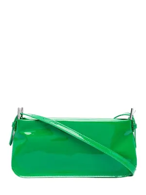By Far Dulce Patent Leather Shoulder Bag - Green