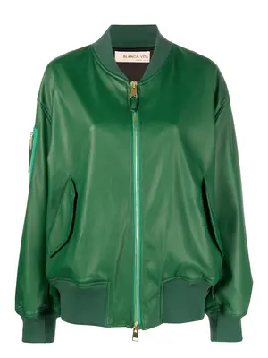 BLANCA VITA Zip-fastening Bomber Jacket - Green