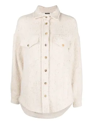 Kiton Wool-blend Shirt Jacket - Neutrals