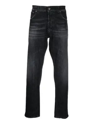 DONDUP Low-rise Straight-leg Jeans - Black