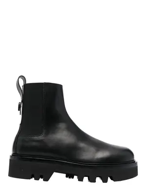 Furla Chelsea Leather Boots - Black
