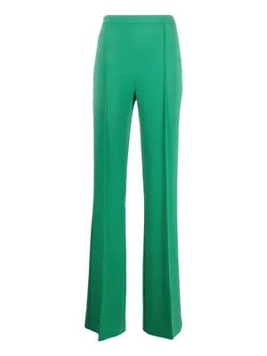 Elisabetta Franchi Flared Stretch Trousers - Green