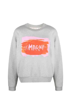 Marni Logo-print Sweatshirt - Grey