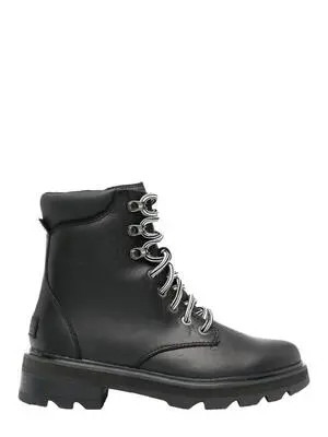 Sorel Lennox Leather Ankle Boots - Black