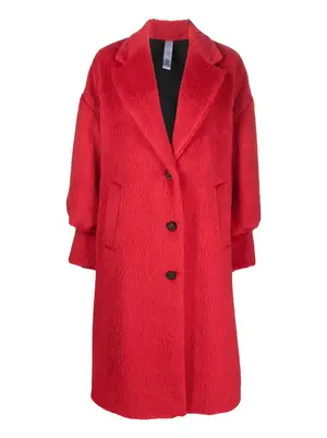 HEVO Hevo Single-Breasted Alpaca Wool-Blend Coat