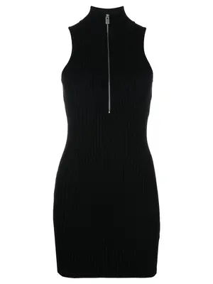 1017 Alyx 9sm Zip-up Knit Dress - Black