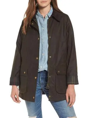 Barbour Acorn Waxed Cotton Jacket - Olive