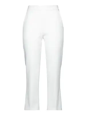 MARC ELLIS Bootcut Cropped Pants - White