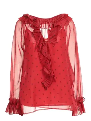 P.a.r.o.s.h P.A.R.O.S.H. Bow Blouse Red