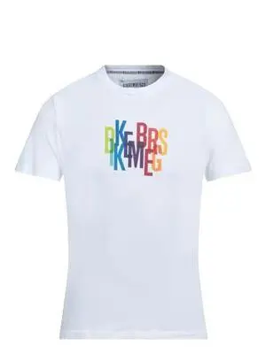 BIKKEMBERGS T-shirt Size Cotton, Elastane - White