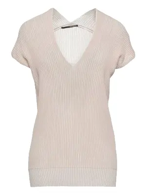 TORTONA 21 TORTONA 21 Knitted Double Face Sweater Beige