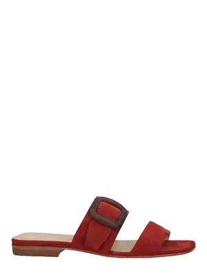 Santoni Leather Sandals Red