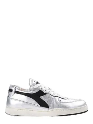 DIADORA HERITAGE Mi Basket Row Cut Sneakers - Silver