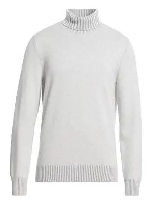 GRAN SASSO Turtleneck Knit Top - Grey