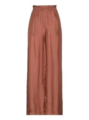 SOLOTRE SOLOTRE Wide Leg Pants Brown