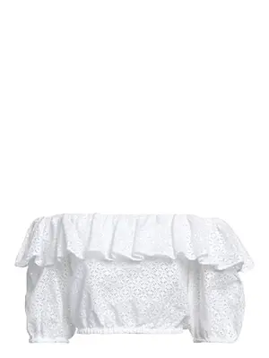 P.a.r.o.s.h P.A.R.O.S.H. Broderie Anglaise Off-the-Shoulder Top White