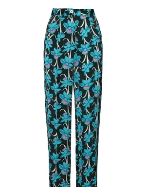 P.a.r.o.s.h Printed Wide Leg Pants Green