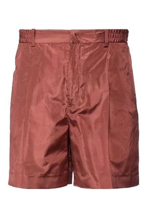 Valentino Garavani Silk Casual Shorts Rust