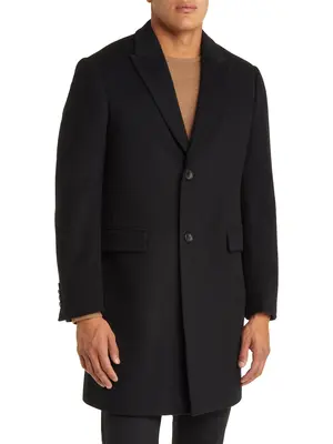 Cardinal Of Canada Cardinal Of Canada Sutton Wool Overcoat Black