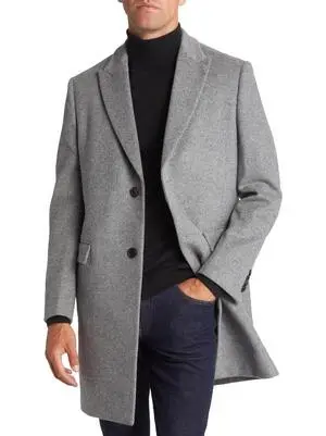 Cardinal Of Canada Cardinal Of Canada Sutton Wool Overcoat Light Grey
