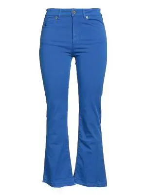 AVANTGAR DENIM BY EUROPEAN CULTURE Woman Pants Pink Size 27 Cotton, Polyester, Elastane Blue