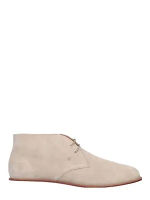 Hogan Ankle Boots In Light Leather Light Grey