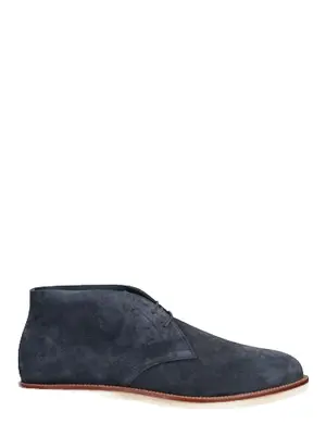 Hogan Ankle Boots In Light Leather Midnight Blue