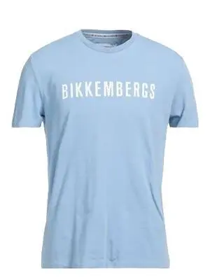 BIKKEMBERGS T-shirt Size Cotton, Elastane - Blue