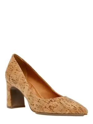 Anne Klein Anne Klein Benedette Pointed Toe Pump Cork