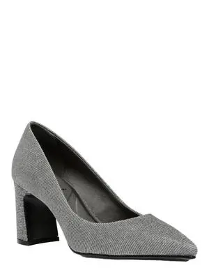 Anne Klein Anne Klein Benedette Pointed Toe Pump Silver