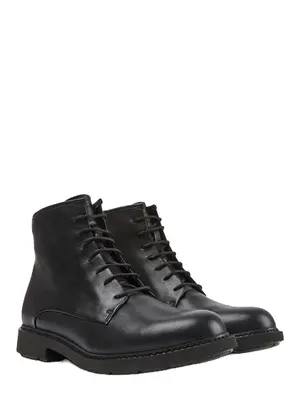 Camper Neuman Combat Boot - Black