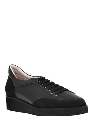 AMALFI BY RANGONI Erik Wedge Sneaker Black Prmsft Blk Cshmre